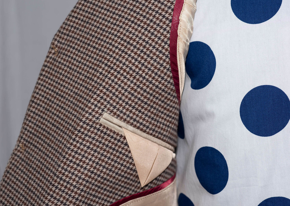 Rick Huxley tweed brown dogtooth blazer