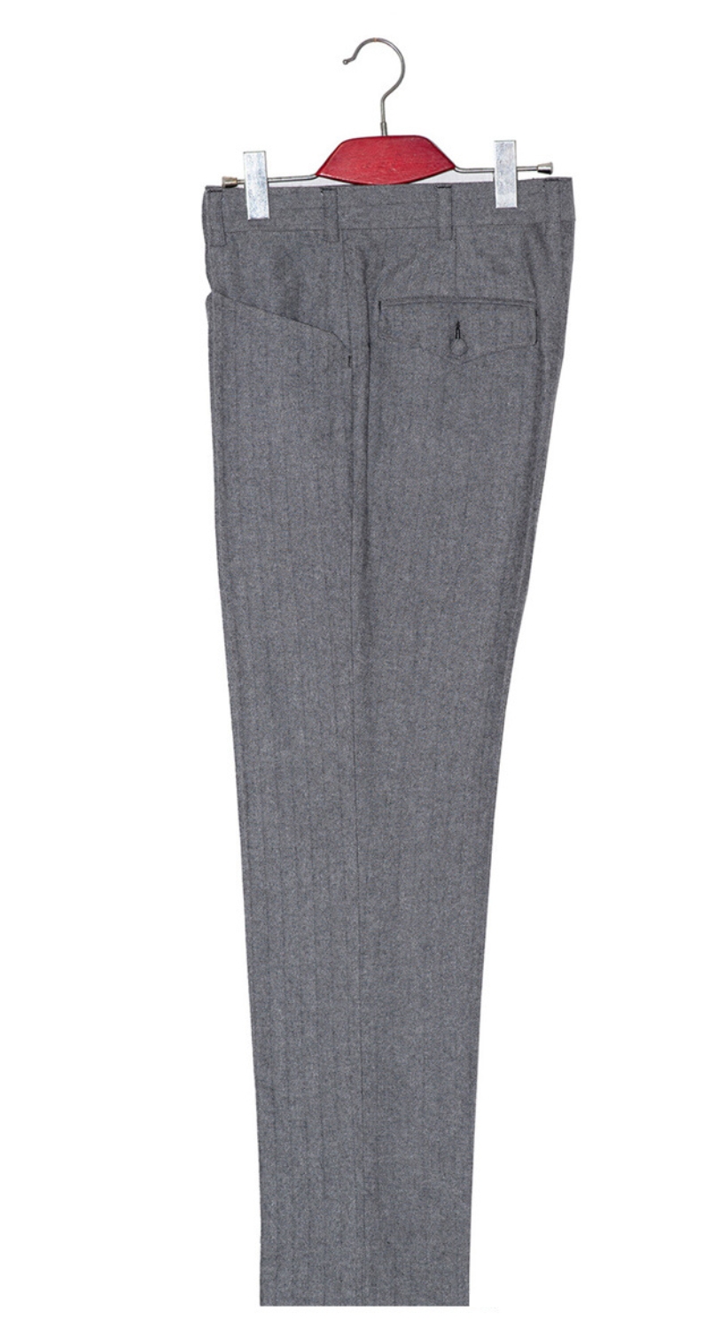 Mod trouser | Tweed weller 60's classic grey herringbone trouser