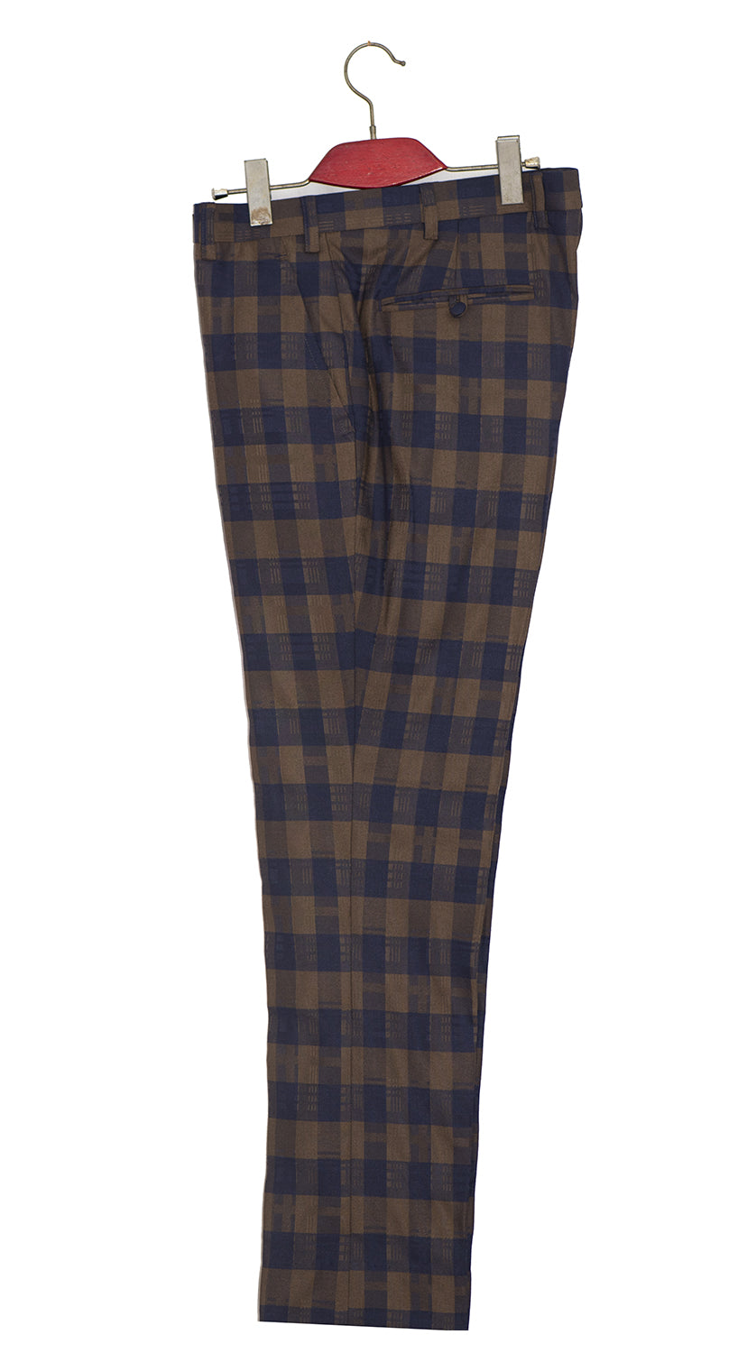 Rick Buckler Buffalo Check Brown Mod Trouser | 1960's Retro Mod ...