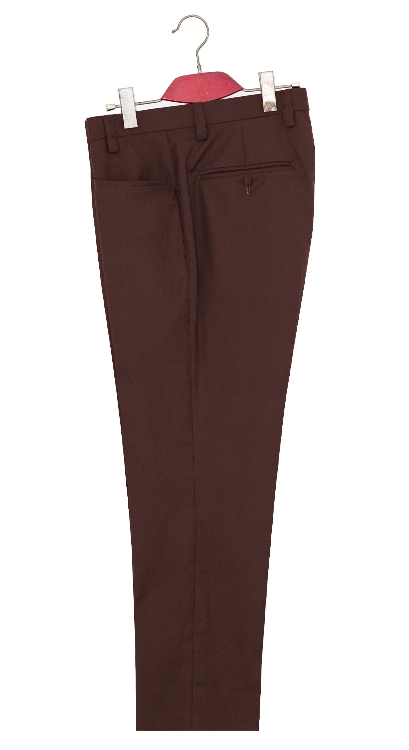 Peak Lapel 4 Button Chocolate Brown Mod Trouser | Mod Clothing ...