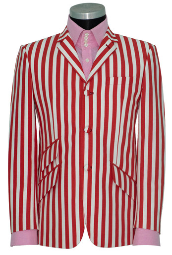 Ronnie Bond red and white stripe boating blazer