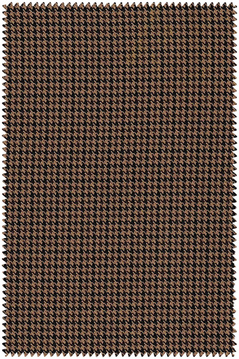 Classic brown small houndstooth 3 piece suit