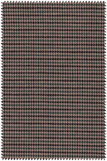 Classic green and black small houndstooth 2 piece suit