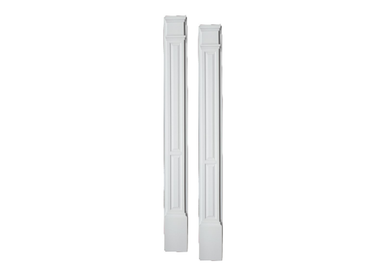 11 Inch W x 90 Inch H x 3 1/2 Inch D Double Panel Pilaster Molded with ...