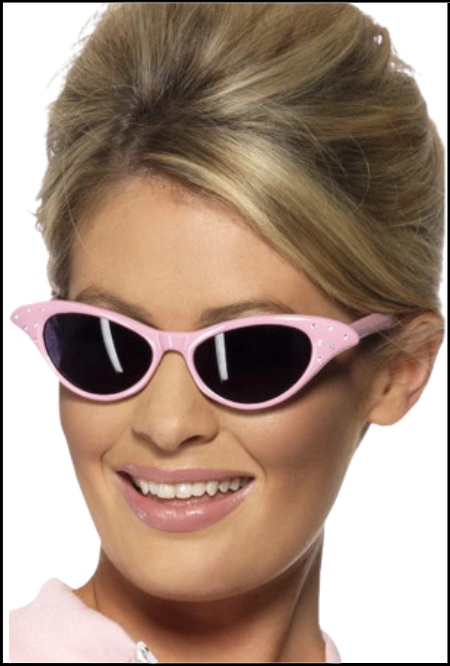 Flyaway Pink Ladies Glasses
