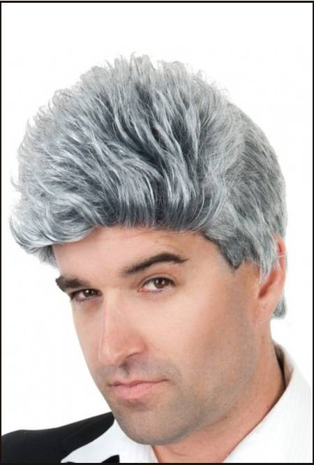 Grey Short Hair Wig for Men