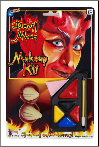 Devil Makeup Kit Horns Included