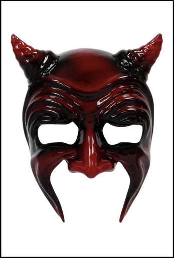 Plastic Halloween Devil Mask