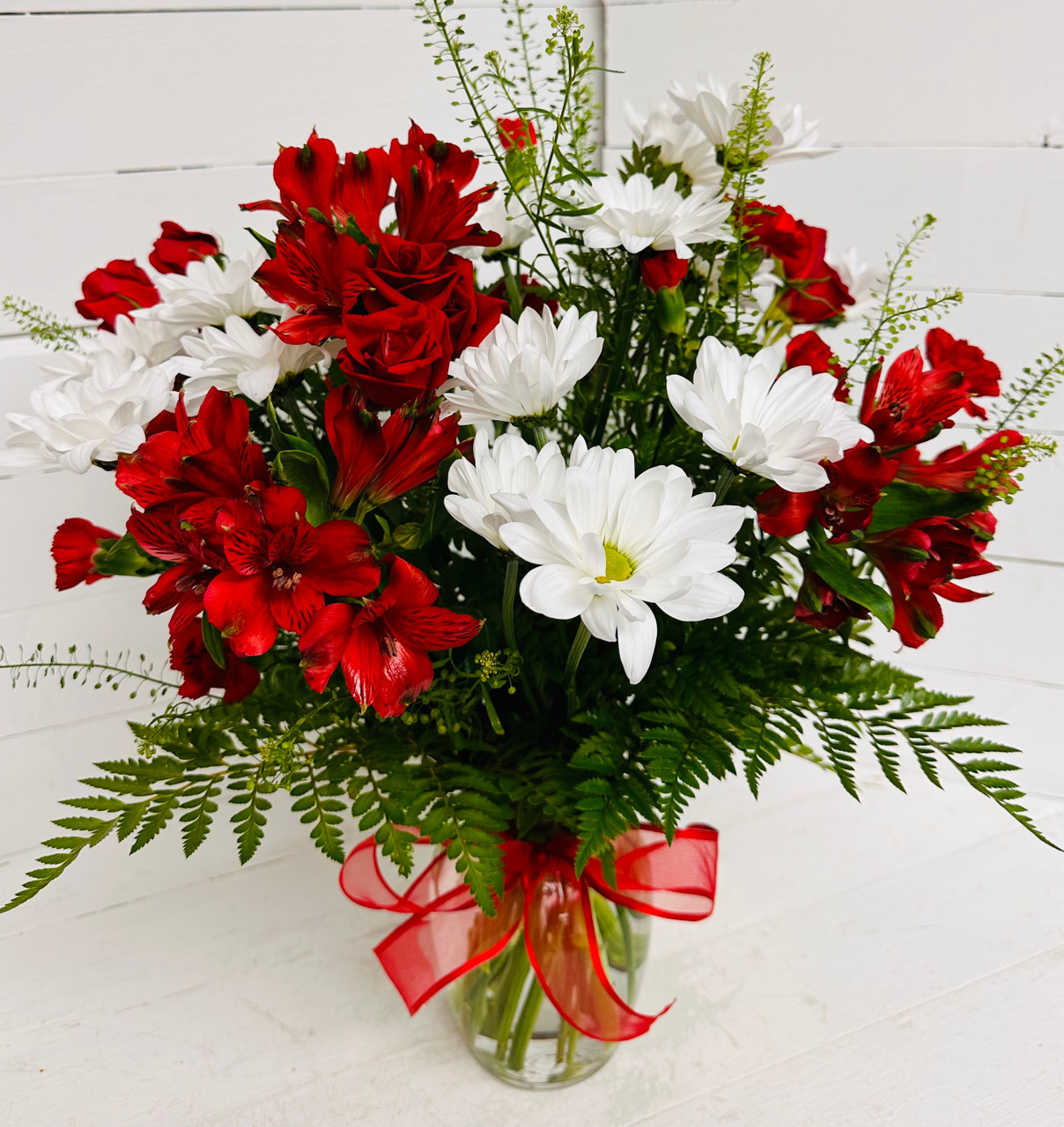 Ravishing Reds Fresh Vase - Centerville Florists