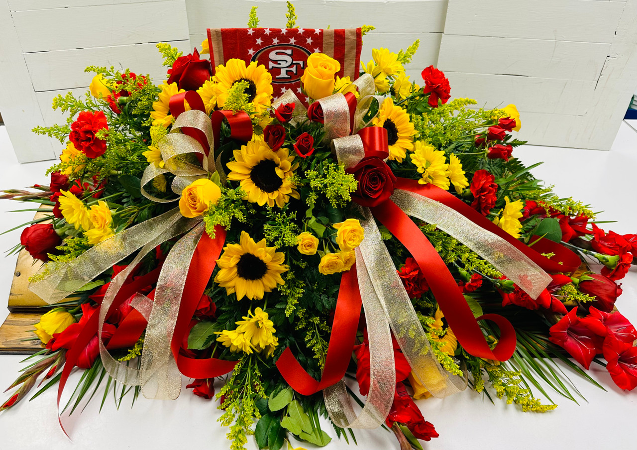 Favorite Sports Team Casket Spray - Centerville Florists