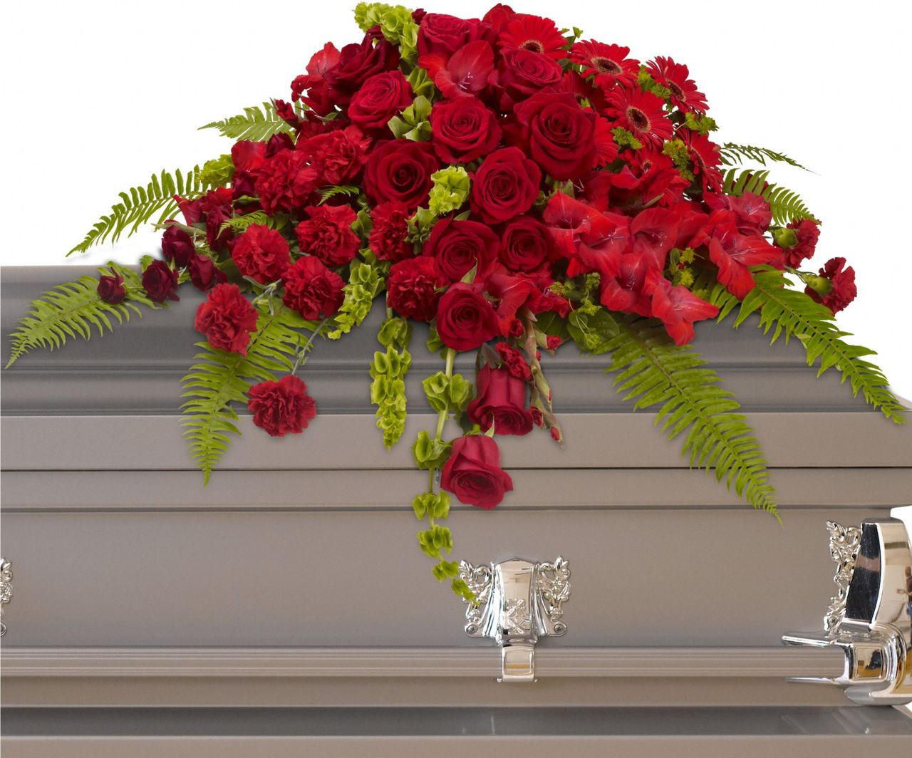 Silken Serenity Casket Spray
