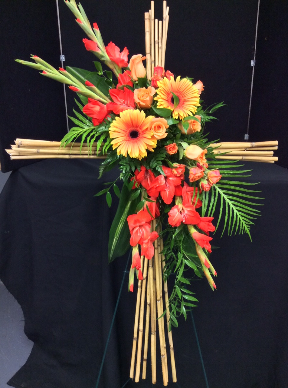 River Cane Cross Easel - Centerville Florists