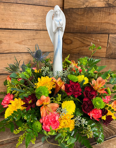 Angel In A Colorful Garden - Centerville Florists