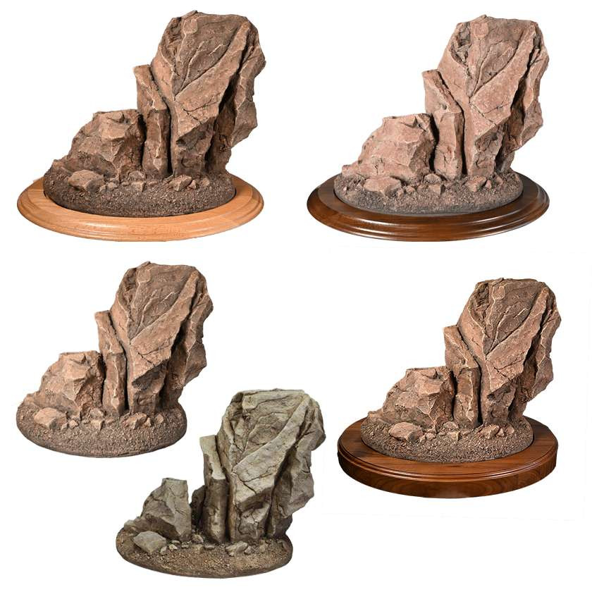 Artificial Shale Rock Base (Large Oval) - Matuska Taxidermy Supply Company