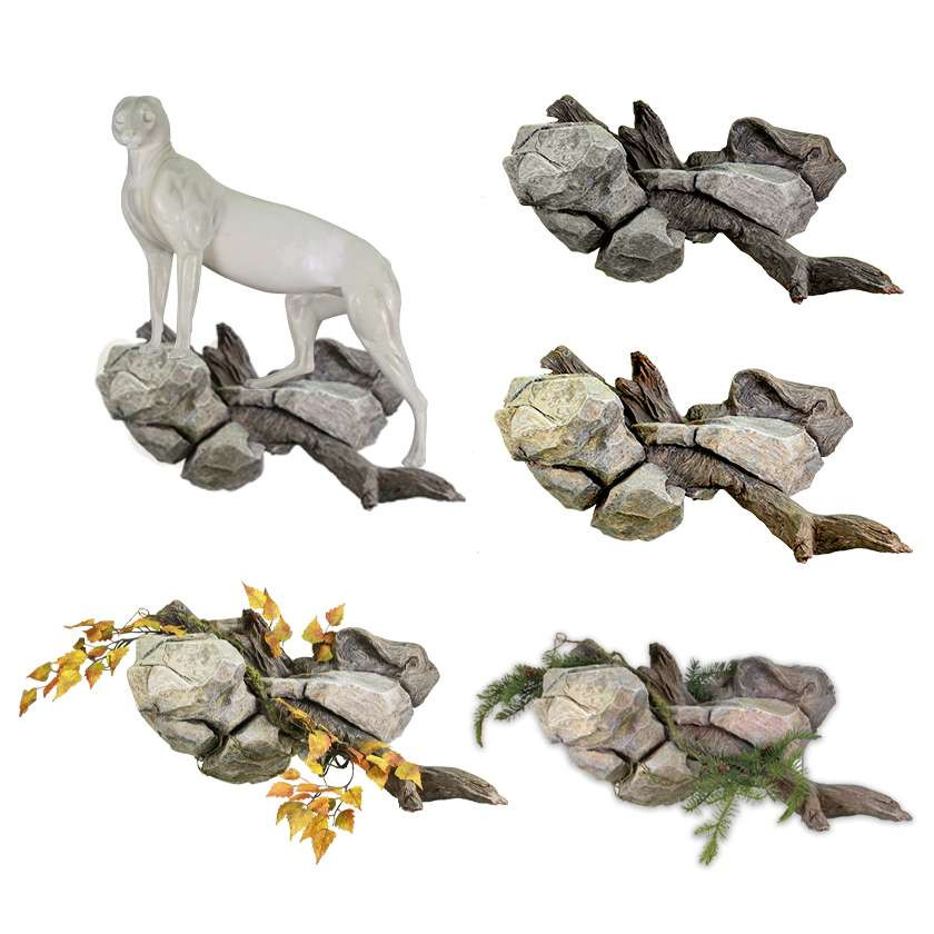 Rock/Driftwood Wall Scenery - Matuska Taxidermy Supply Company