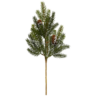 Flocked Pine Bough Sprig (Small) - Matuska Taxidermy Supply Company