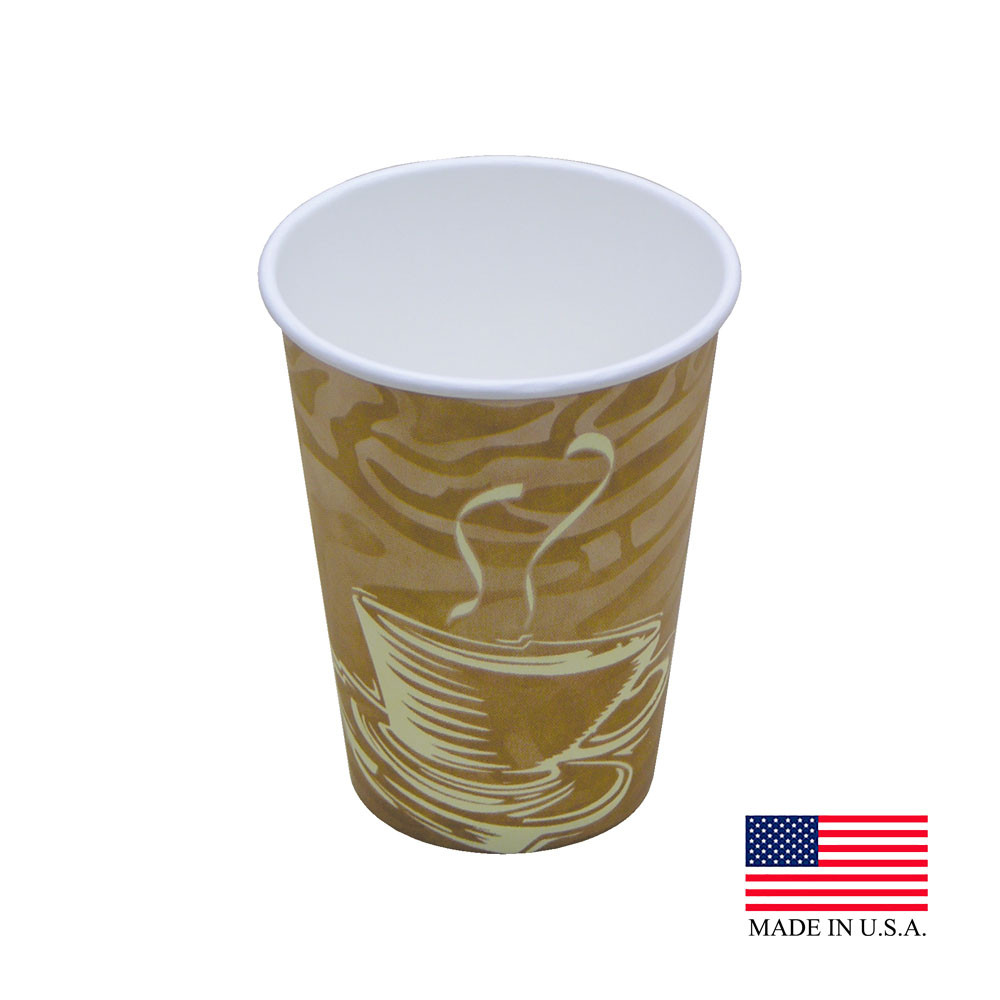 DOPACO D12THCSWL Swirl Design 12 oz. Tall Paper Hot Cups 20/50 cs ...