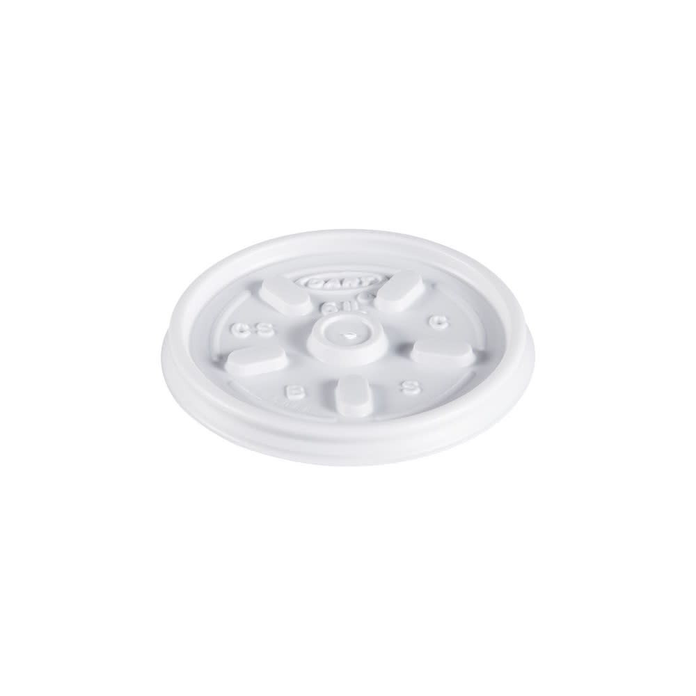 Dart 6JL White Vented Lid - 1000/Case - Choice Paper Company