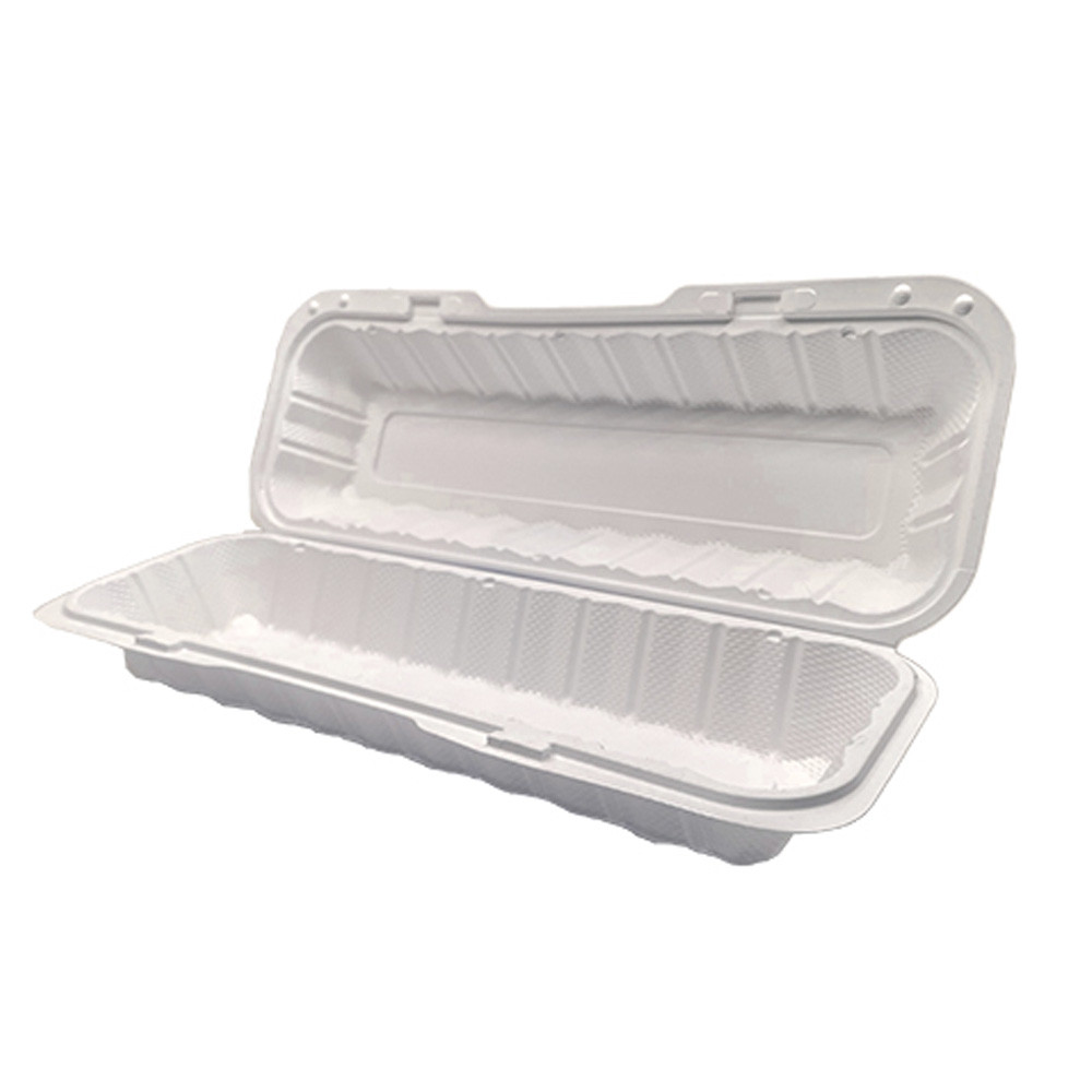 ECOPAX PP1243 White 13.23"x4.72"x3.31" 1 Compartment Non-Vented Pebble ...
