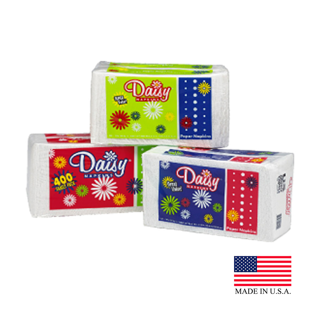 U.S ALLIANCE PAPER 20250 Daisy Lunch Napkin White 1 ply 12/250 cs ...
