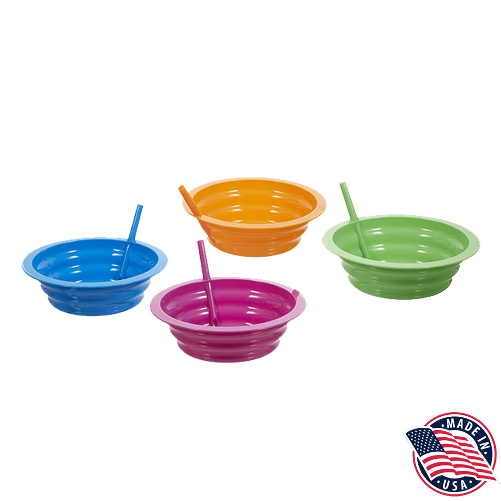 ARROW HOME PRODUCTS 26505 Sip-A-Bowl 22 oz. Assorted Kids Bowl w/ Straw ...