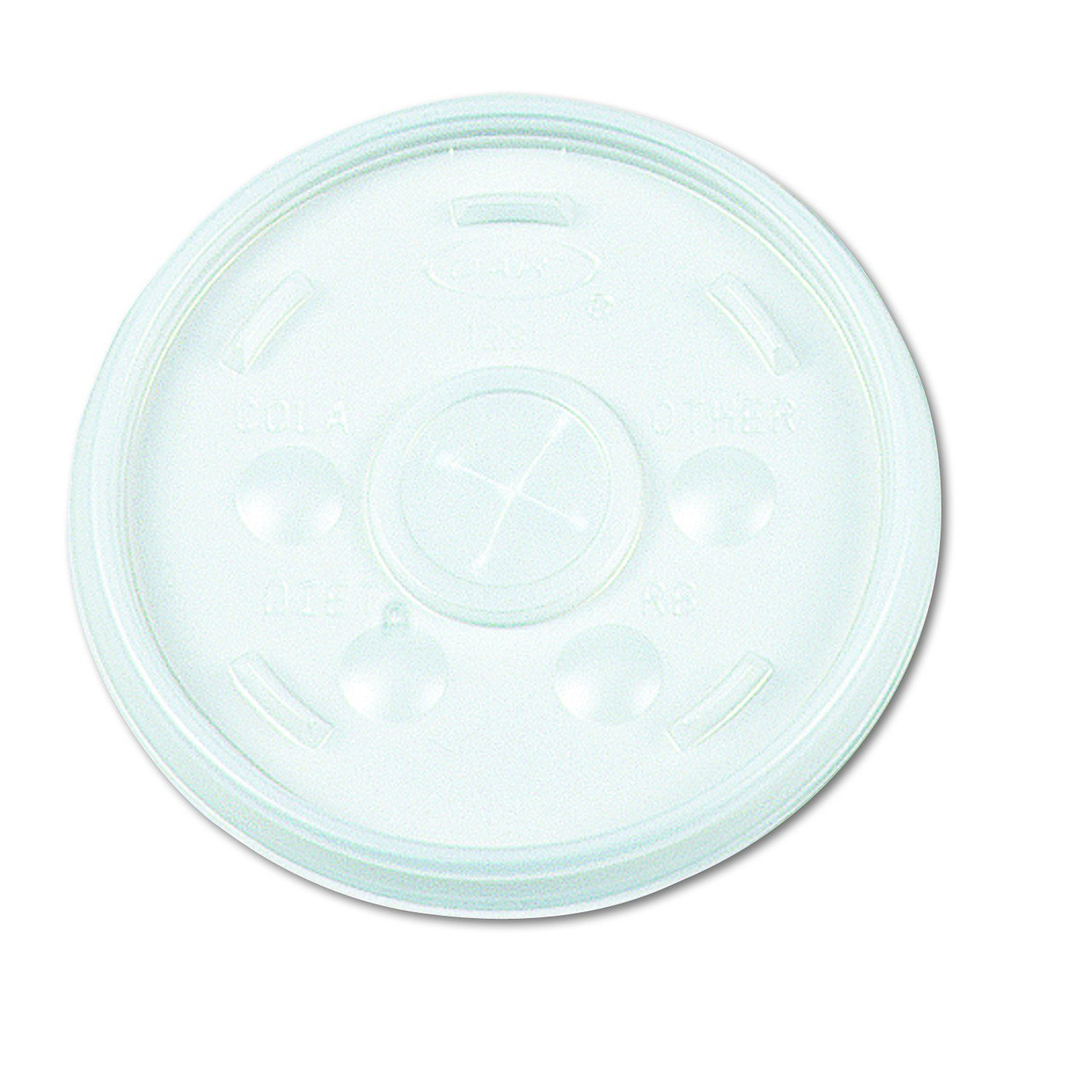 Dart 32SL Translucent Straw-Slotted Plastic Lid 500 Count (5 Packs of ...