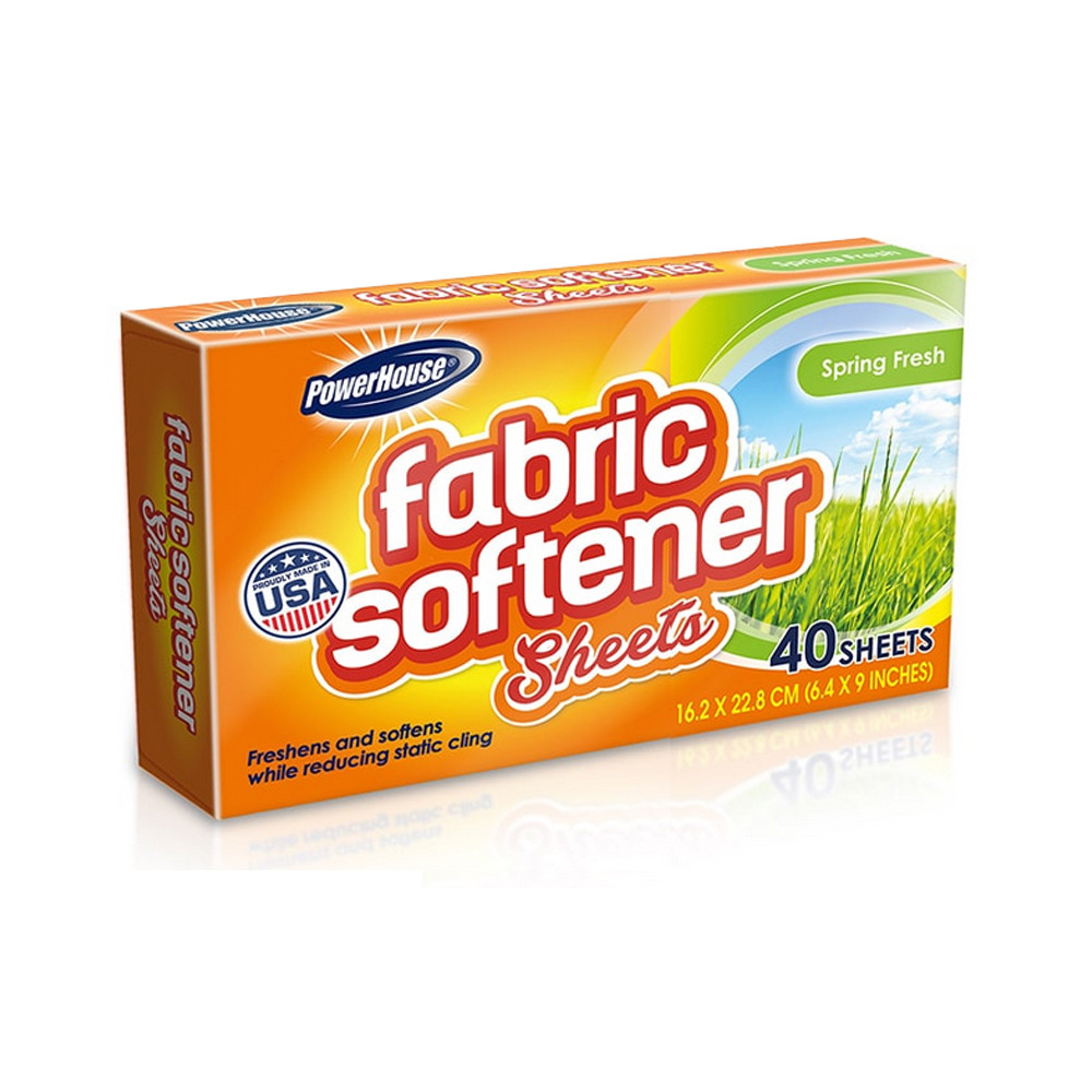 DELTA BRANDS 90818-12 Power House Fabric Softener Sheets w/Spring Fresh ...