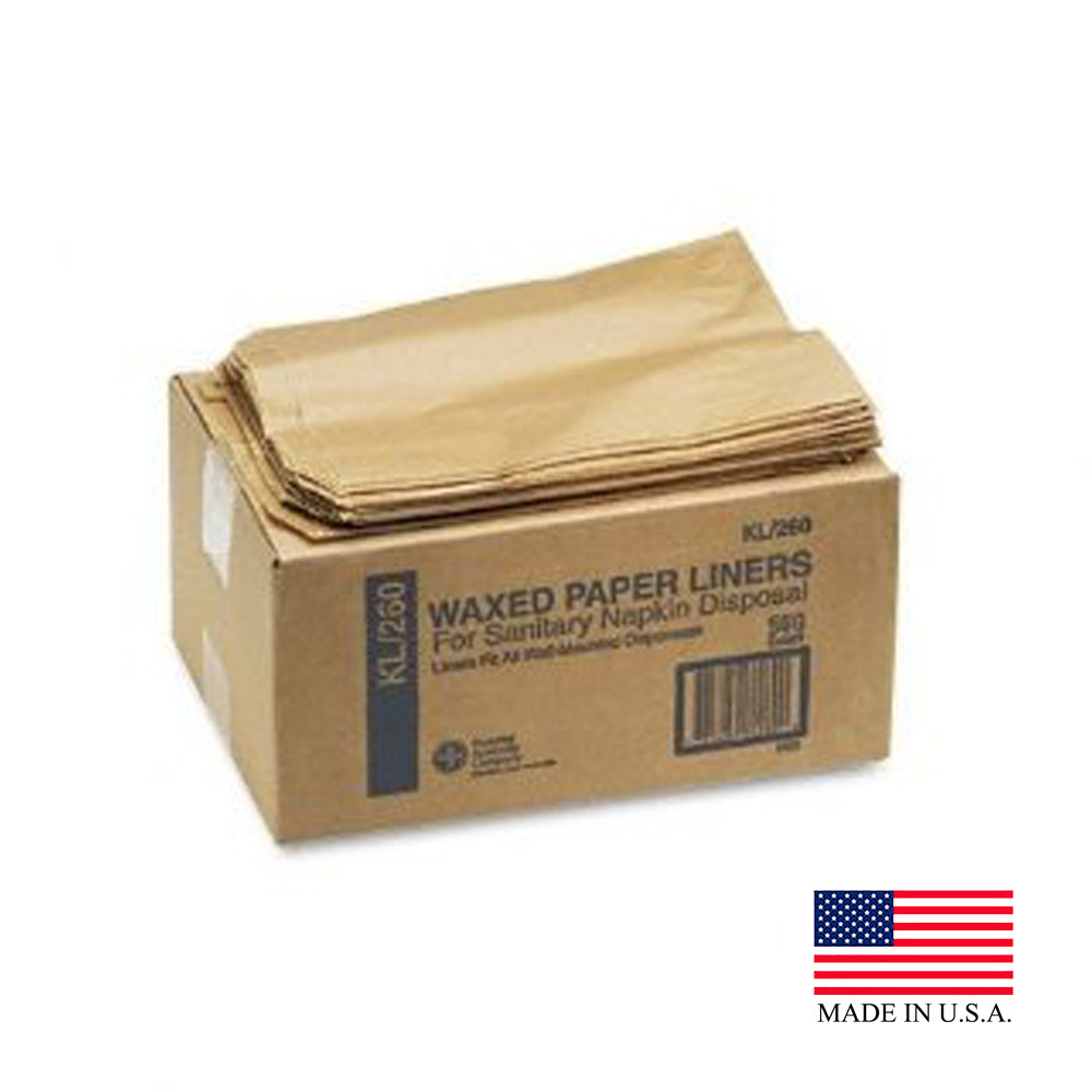 HOSPITAL SPECIALTY KL/KL-260 Kraft 7.5"x3.5"x10.25" Waxed Paper Liners ...