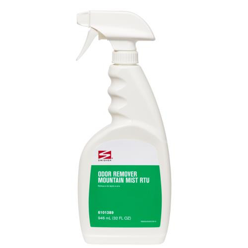 ECOLAB 6101389 SWISHER MOUNTAIN MIST ODOR REMOVER RTU 32-OZ LT YEL ...
