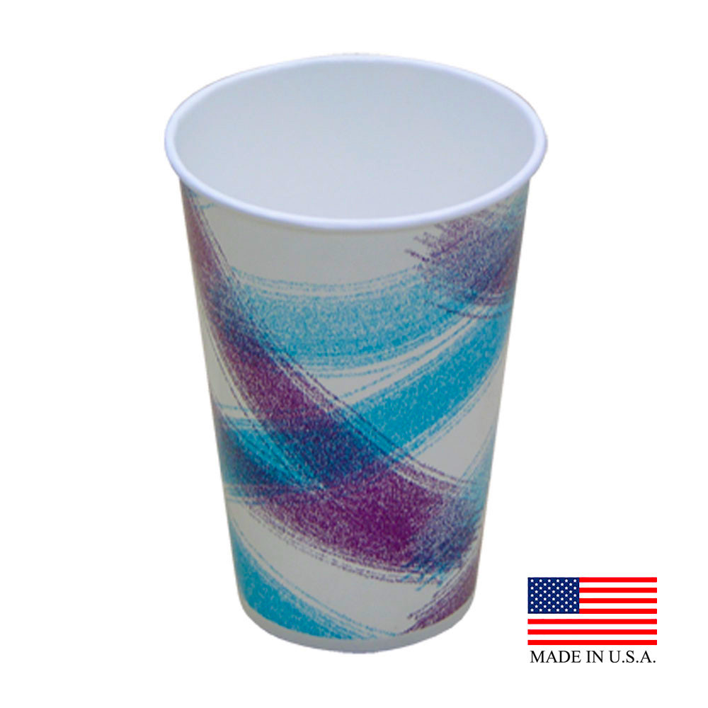 DOPACO D12SCCIMP Impact Design 12 oz. Squat Paper Cold Cups 16/75 CS ...