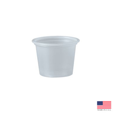 SOLO P100N Translucent 1 oz. Plastic Souffle Cup 10/250 cs - Choice ...