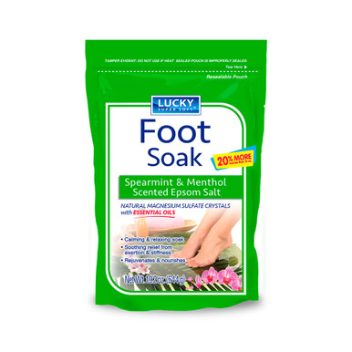 DELTA BRANDS 12159-12 Lucky Super Soft 16 oz. Epsom Salt Foot Soak w ...