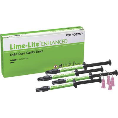 Pulpdent LimeLite Enhanced Light Cure Cavity Liner Syringe Kit, 4x1.2ml ...