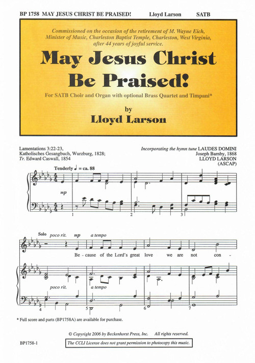 May Jesus Christ Be Praised!