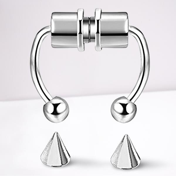 Faux Septum Aimenté Magnétique | Faux Percing Nez Aimant Inoxydable
