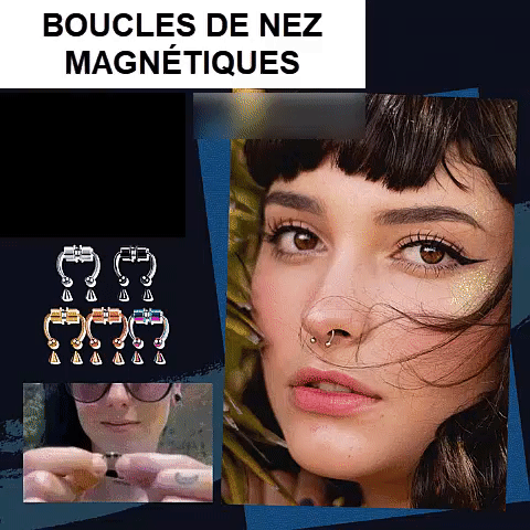 Faux Septum Aimenté Magnétique | Faux Percing Nez Aimant Inoxydable