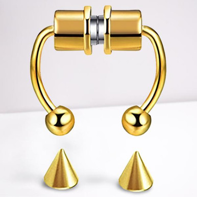 Faux Septum Aimenté Magnétique | Faux Percing Nez Aimant Inoxydable