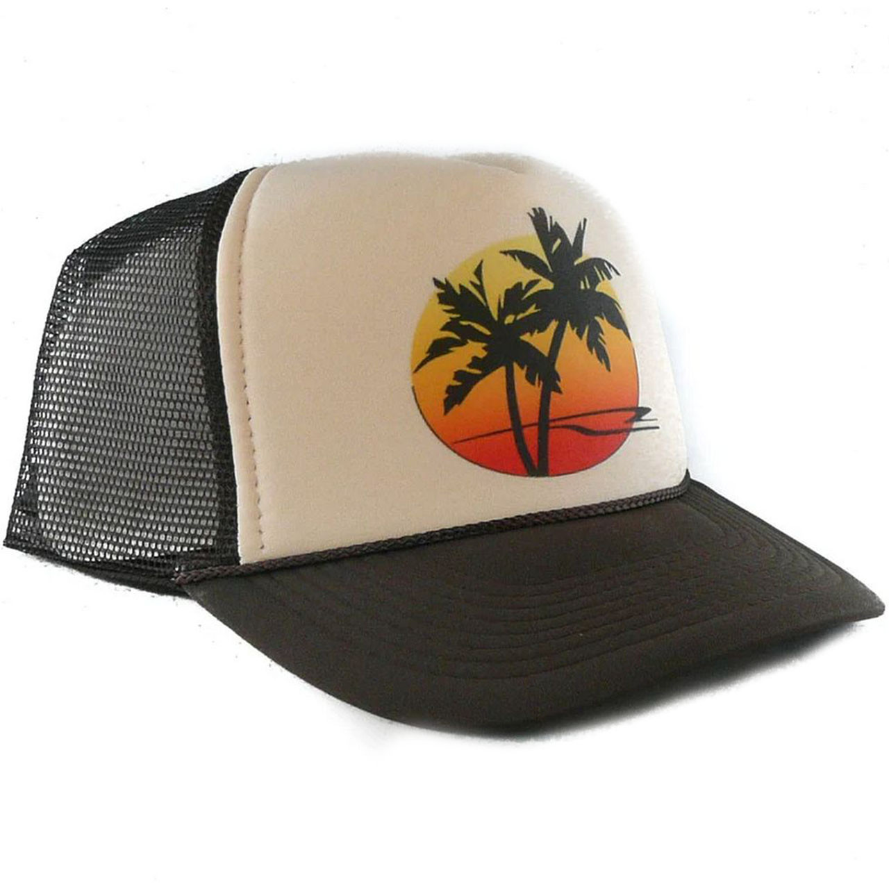 Sunset Palms Beach Hat, Sunset Beach hat, Summer hat, Trucker Hat ...