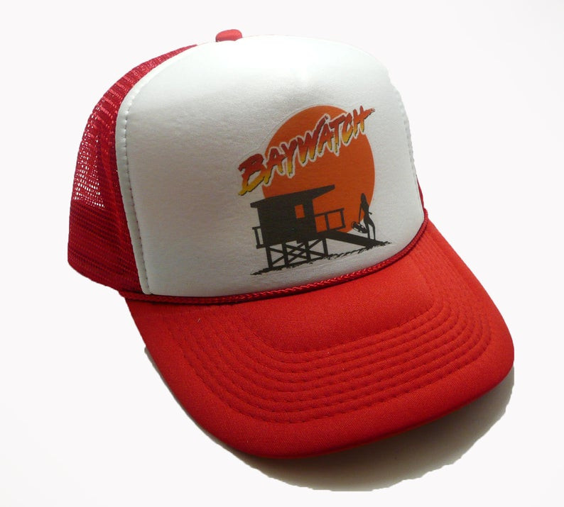 Baywatch Hat, Baywatch Trucker Hat, Baywatch, Mesh Hat, Trucker Hat ...