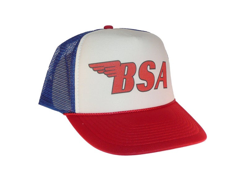 BSA Motorcycles Hat, BSA Motorcycles Trucker Hat, BSA Motorcycles, Mesh ...