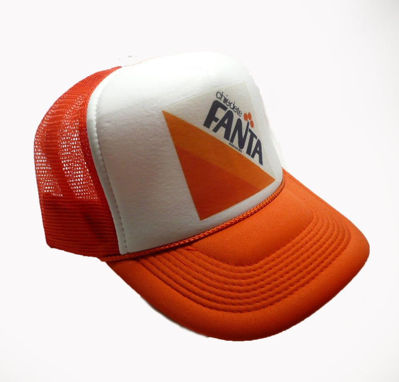 Fanta Trucker Hat, Fanta Hat, Fanta, Trucker Hat, Mesh Hat, Snap Back Hat