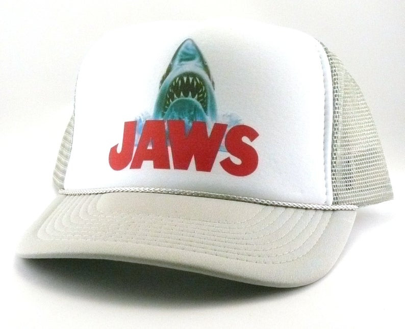 Jaws Trucker Hat, Jaws Hat, Jaws, Trucker Hat, Mesh Hat, Snap Back Hat