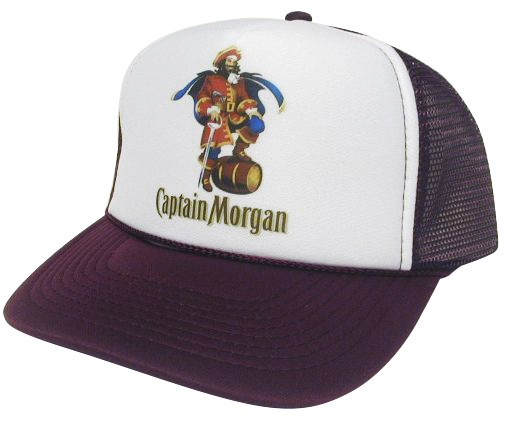Captain Morgan Hat, Trucker Hats, Liquor Hats, Cool Hats