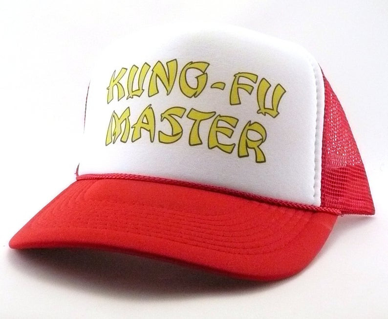 Kung Fu Master Trucker Hat, Kung Fu Master Hat, Kung Fu Master, Trucker ...
