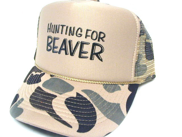 Hunting for Beaver Hat, Trucker Hat, Mesh Hat, Funny Trucker Hats