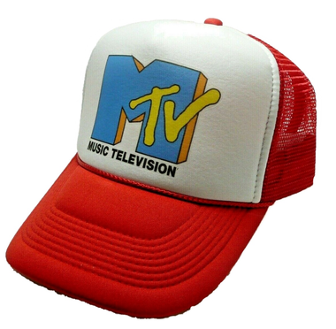 MTV Hat, Music Television hat, MTV Cap, Trucker Hat, TV Hats