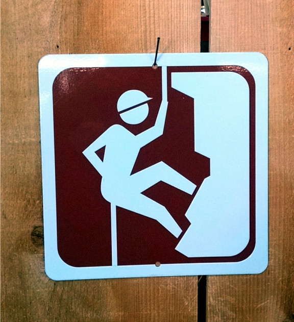 Mountaineering Recreation Symbol Sign - 395 Store