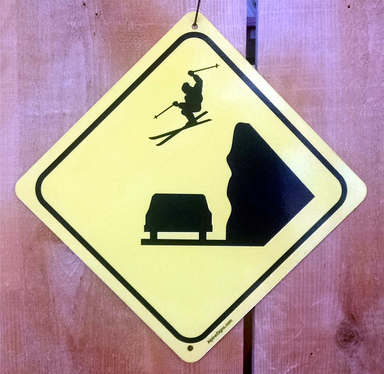 Skier Crossing Sign - 395 Store