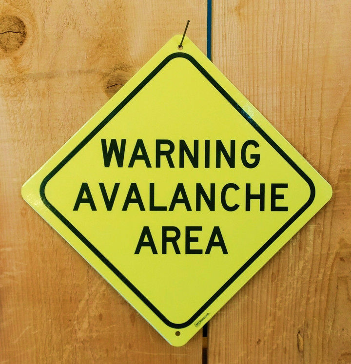 Avalanche Warning Sign - 395 Store