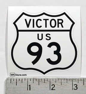 Victor Montana Route 93 Sticker - 395 Store